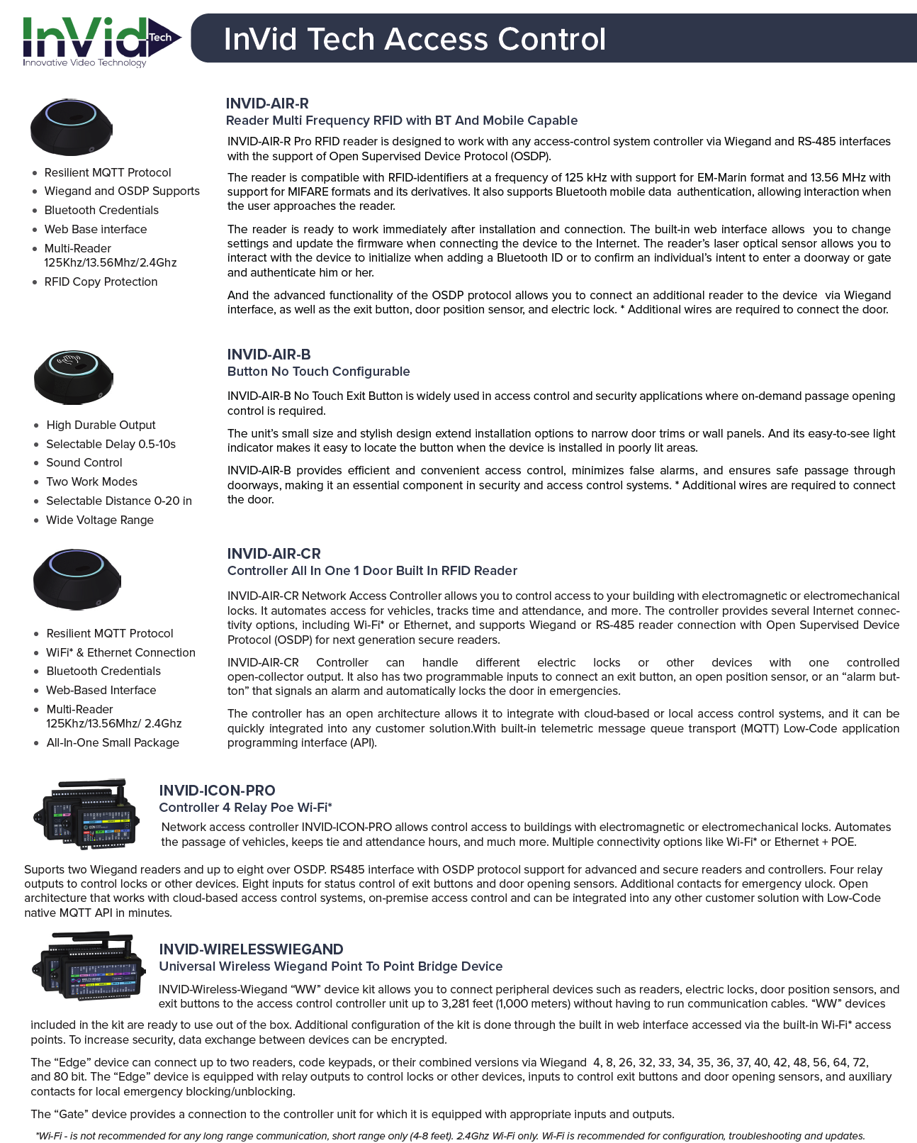 InVid Tech Product Catalogs